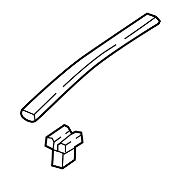 87240-J9100 Genuine Hyundai Moulding Assembly-Roof,RH