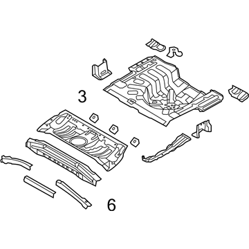 Genuine Hyundai Accent Floor Pan