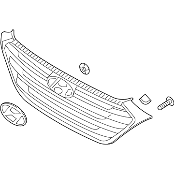 86350-D3000-GAL Genuine Hyundai Upper Grille