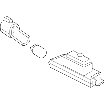 92502-F6000 Genuine Hyundai Lamp Assembly-License Plate,RH