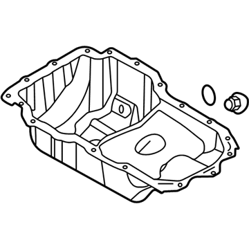 21510-2M000 Genuine Hyundai Pan Assembly-Engine Oil