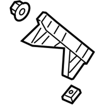 86613-G3000 Genuine Hyundai Bracket Assembly-Rear Bumper Side,LH