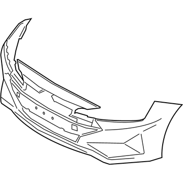 86511-F2AA0 Genuine Hyundai Front Bumper Cover