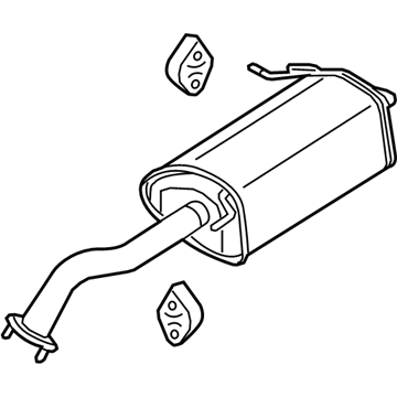 28710-A5350 Genuine Hyundai Rear Muffler Assembly