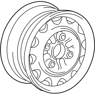 52910-3D000 Genuine Hyundai Steel Wheel Assembly