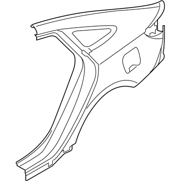 71504-C2C00 Genuine Hyundai Panel Assembly-Quarter Outer,RH