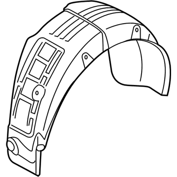 86822-C2500 Genuine Hyundai Guard Assembly-Rear Wheel,RH