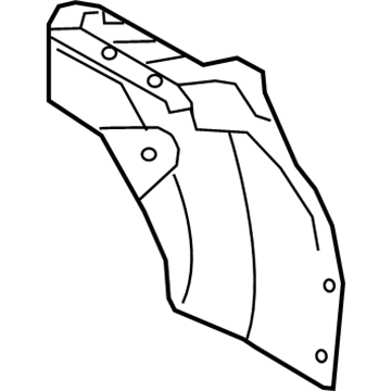 86821-F3500 Genuine Hyundai Guard-Rear Wheel,LH