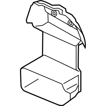 28277-2B722 Genuine Hyundai Air Guide-INTERCOOLER