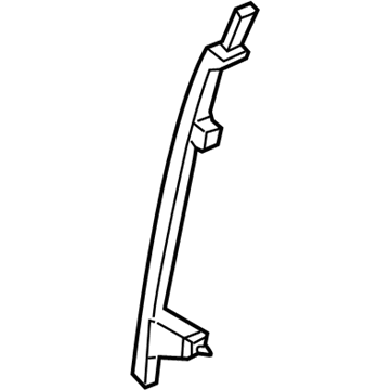 83535-2W000 Genuine Hyundai Run&Channel-Rear Door Delta Lower,LH