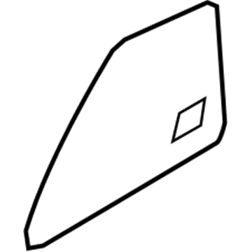 83427-G2020 Genuine Hyundai Glass-Rear Door Fixed,RH