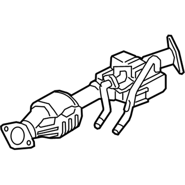 28601-G2120 Genuine Hyundai Center Muffler Complete