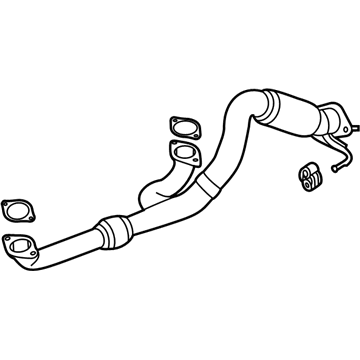 28610-C6200 Genuine Hyundai Front Muffler Assembly