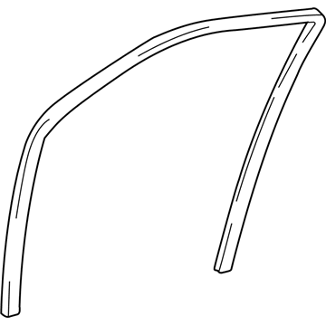82540-25000 Genuine Hyundai Run-Front Door Window Glass RH