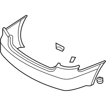 86610-0A800 Genuine Hyundai Rear Bumper Cover Assembly