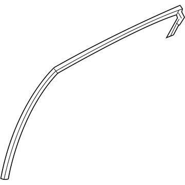 83530-C1000 Genuine Hyundai Run-Rear Door Window Glass,LH