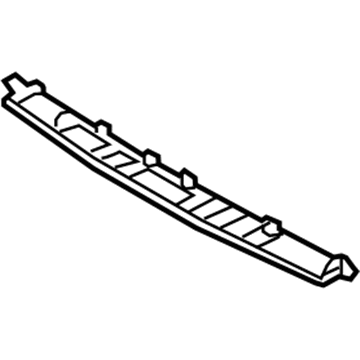 87372-4Z500 Genuine Hyundai Garnish-Tail Gate,Lower