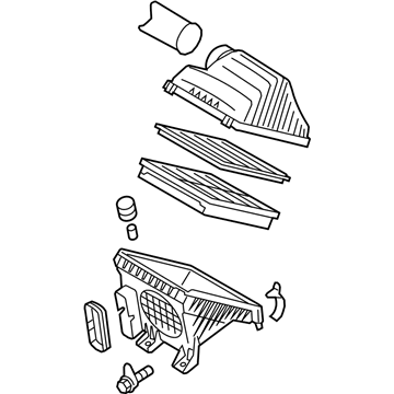 28110-3Q150 Genuine Hyundai Cleaner Assembly-Air