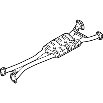 28650-3N600 Genuine Hyundai Center Exhaust Pipe