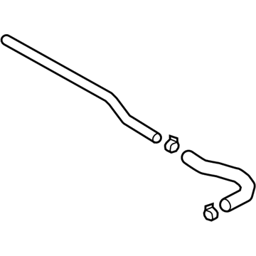 25414-K4000 Genuine Hyundai Hose Assembly-Radiator,UPR