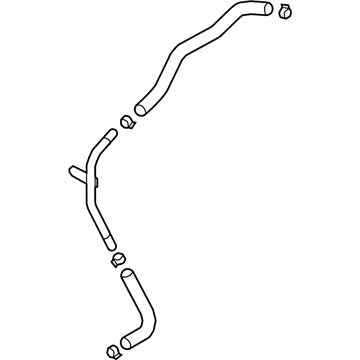 25415-K4000 Genuine Hyundai Hose Assembly-RADAATOR,LWR