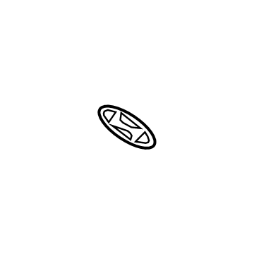 86354-K4000 Genuine Hyundai Symbol Mark Emblem