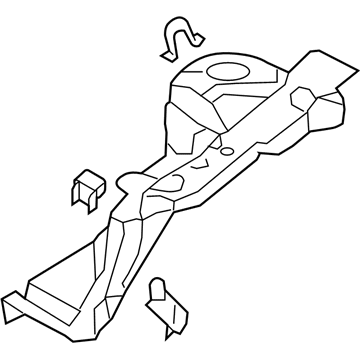 64501-3Q010 Genuine Hyundai Panel Assembly-Fender Apron,LH