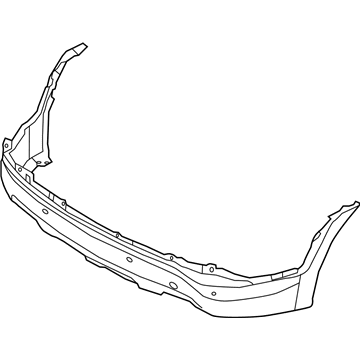 86612-4Z100 Genuine Hyundai Cover-Rear Bumper Lower