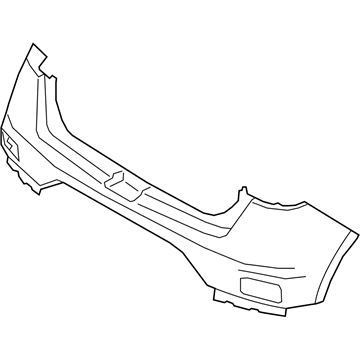 86610-K2030 Genuine Hyundai Rear Bumper Cover, Upper