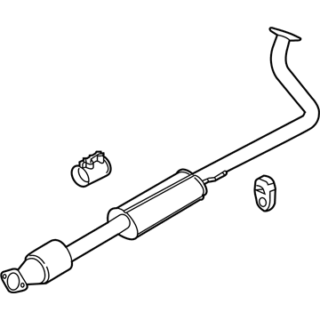 28600-J9250 Genuine Hyundai Center Muffler Complete