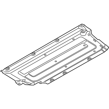 84225-J3000 Genuine Hyundai Cover-Under Center Floor Outer,RH