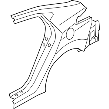 71504-3XC00 Genuine Hyundai Panel Assembly-Quarter Outer,RH
