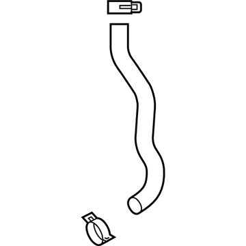 25410-C5800 Genuine Hyundai Hose Assembly-Radiator,LWR