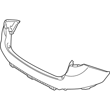 86611-2S001 Genuine Hyundai Rear Bumper Cover, Upper