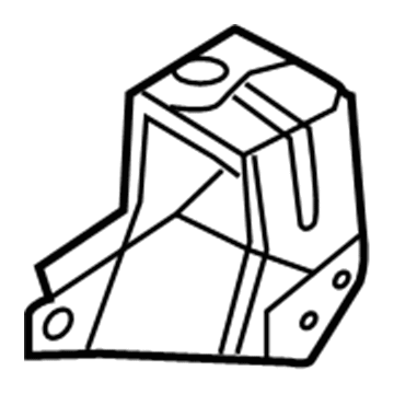 64587-G2000 Genuine Hyundai Bracket Assembly-Fender & Bumper,R