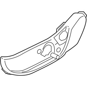 88051-S2000-SST Genuine Hyundai Shield Cover-FR Seat OTR,LH