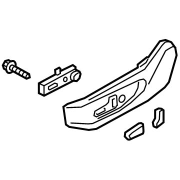 88191-K4100-TRY Genuine Hyundai Shield Cover-FR Seat OTR,LH