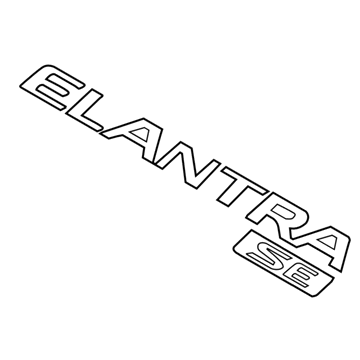 86315-F2200 Genuine Hyundai Emblem-Elantra Se