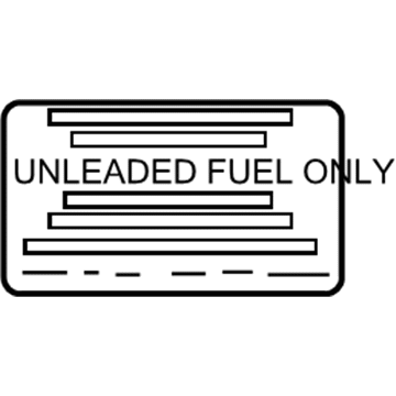31038-1E000 Genuine Hyundai Label-Fuel Filler Door