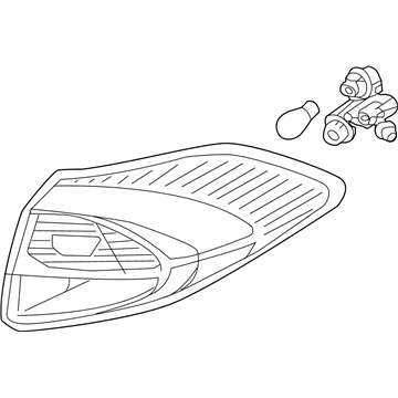 92402-D3650 Genuine Hyundai Lamp Assembly-Rear Comb Outside,RH