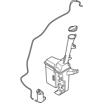 98610-K2000 Genuine Hyundai Reservoir & Pump Assembly-Washer