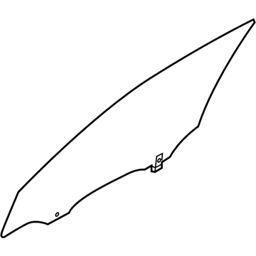 82411-2E000 Genuine Hyundai Glass-Front Door Window,LH