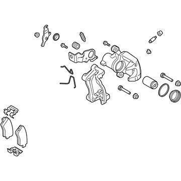 58210-S0300 Genuine Hyundai Brake Assembly-RR Wheel,LH