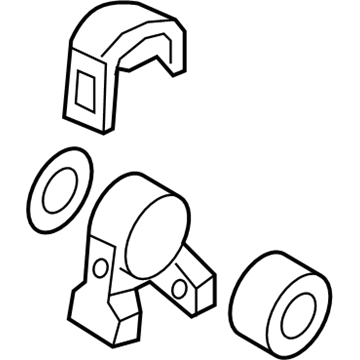 21930-4D150 Genuine Hyundai Bracket Assembly-Roll Stopper,Rear