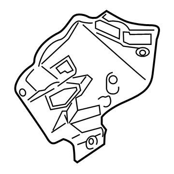 84127-C5000 Genuine Hyundai INSULATOR-Fender Apron