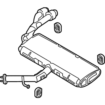28710-F2930 Genuine Hyundai Rear Muffler Assembly