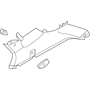 85850-2S101-MBS Genuine Hyundai Trim Assembly-Rear Pillar LH