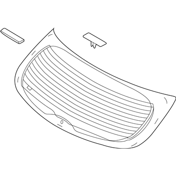 87110-4Z000 Genuine Hyundai Glass-Tail Gate