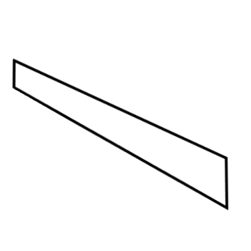 86381-G3000 Genuine Hyundai Black Tape-Rear Door Front,LH