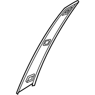 82250-S8000 Genuine Hyundai GARNISH Assembly-Dr Frame LH